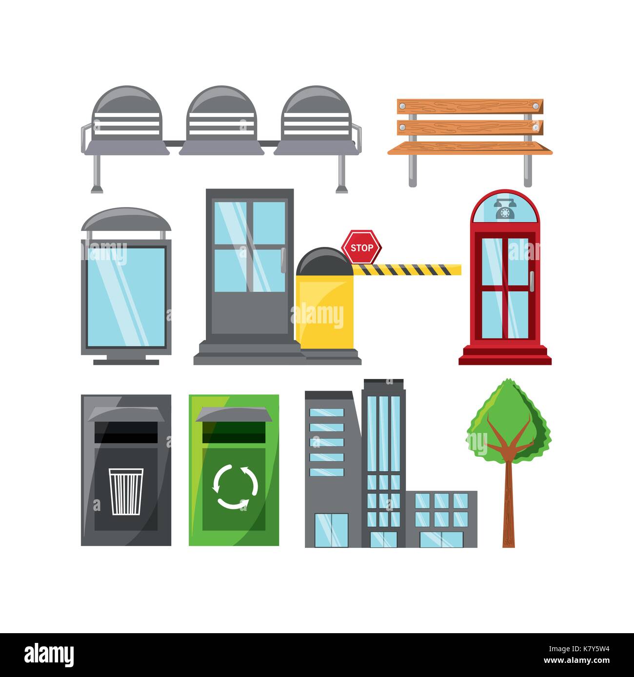 City elements design Stock Vector Image & Art - Alamy