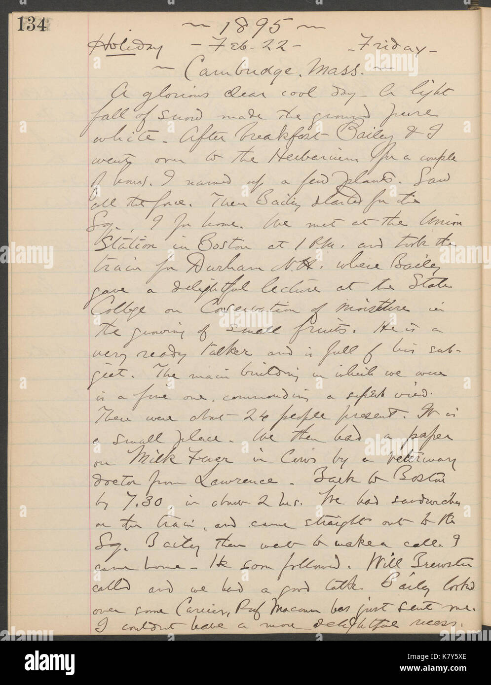 A historical journal entry spanning the years 1895-1927, with a focus ...