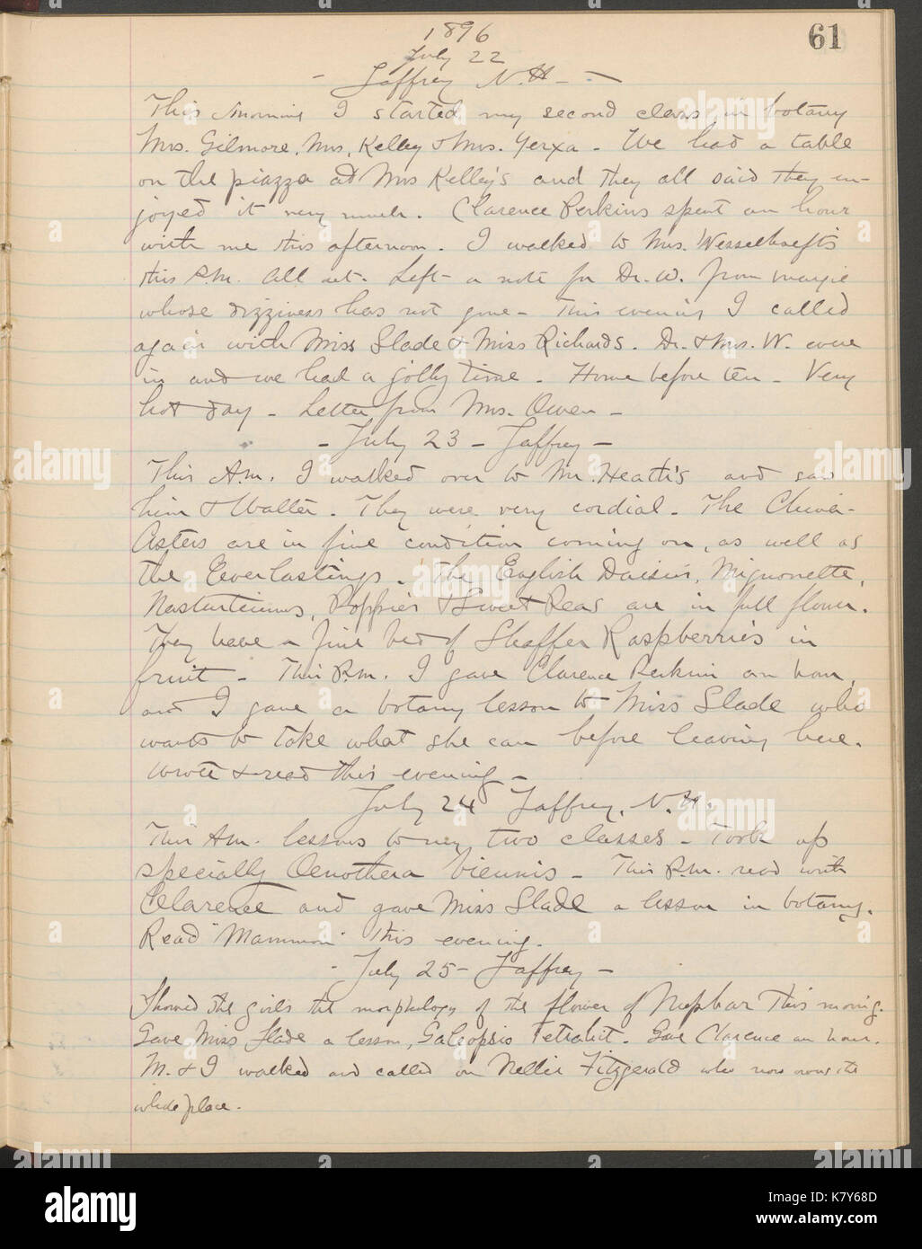 Journal,1895 1896 (bulk), 1895 1927 (inclusive) (Page 61) BHL40347193 ...