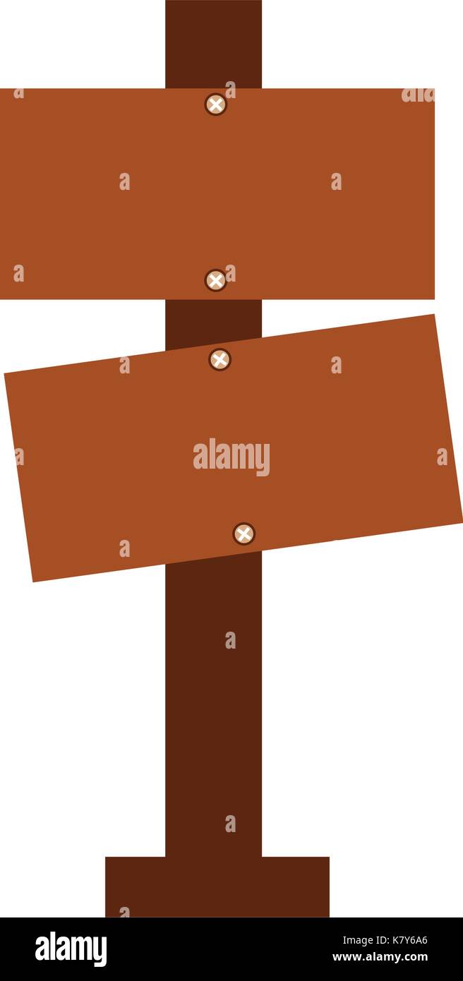 wooden blank warning sign board Stock Vector Image & Art - Alamy