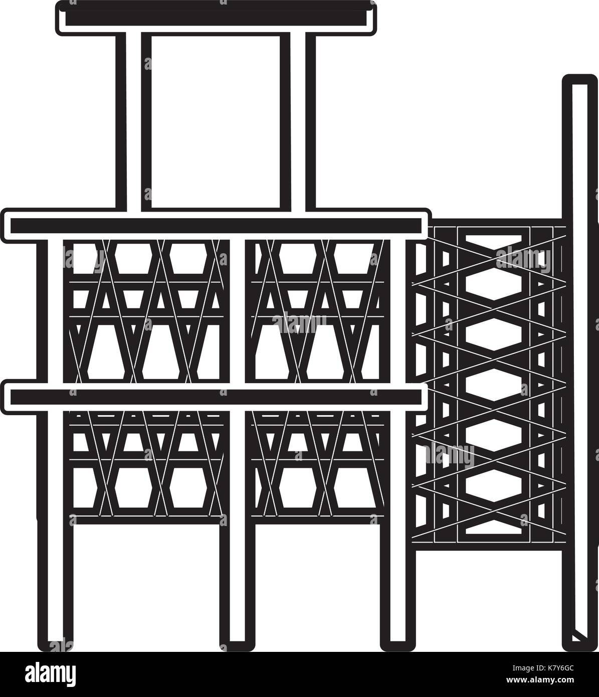 scaffold vector illustration Stock Vector Image & Art - Alamy