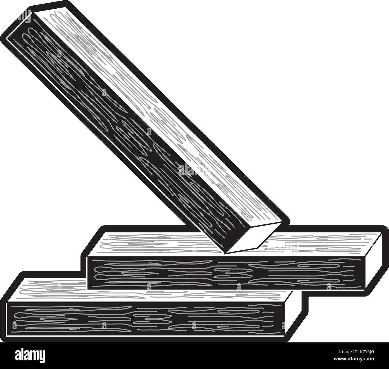 wooden beam vector illustration Stock Vector Image & Art - Alamy