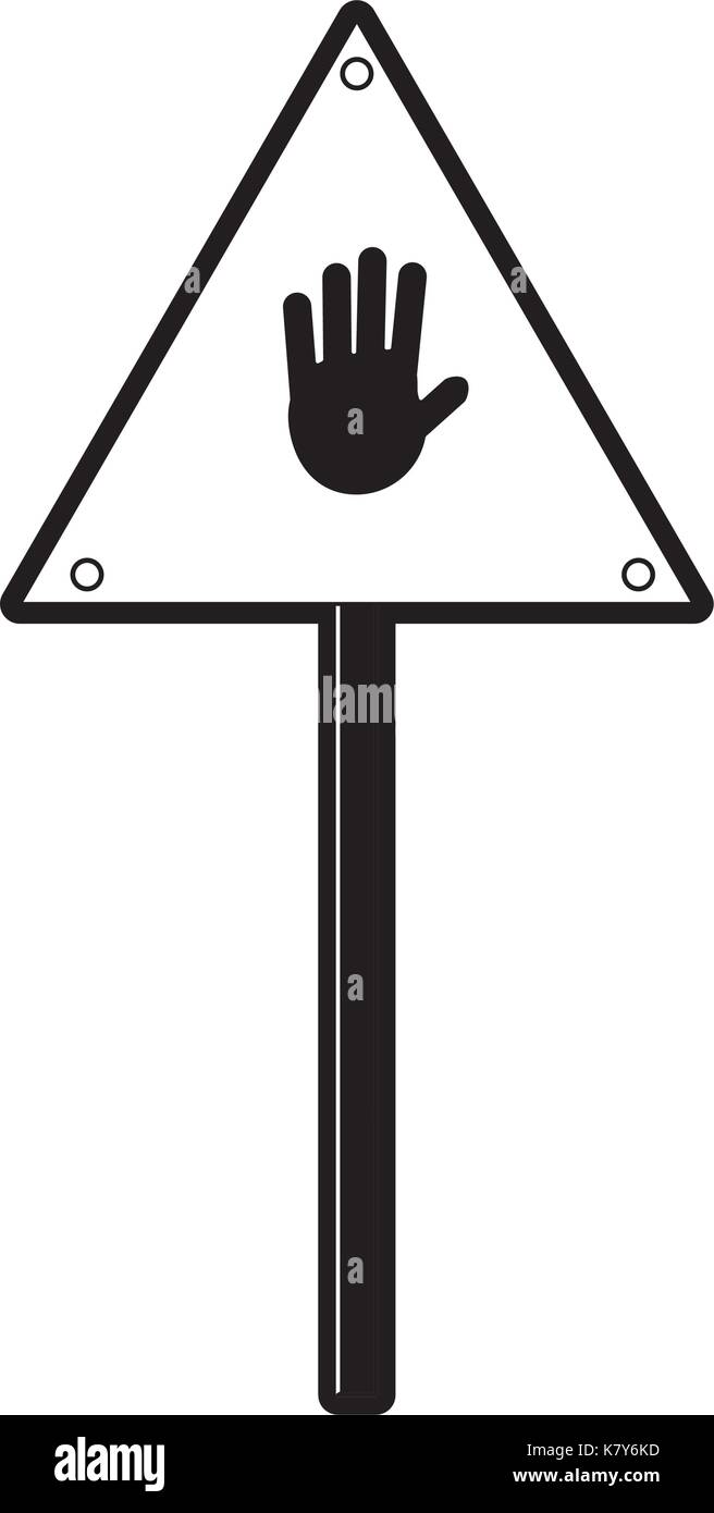 sing warning stop vector illustration Stock Vector Image & Art - Alamy