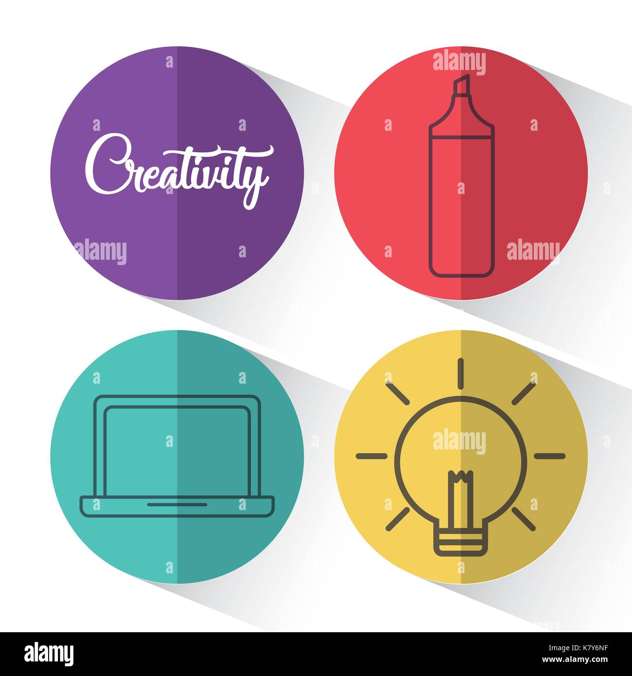 creativity process design Stock Vector Image & Art - Alamy