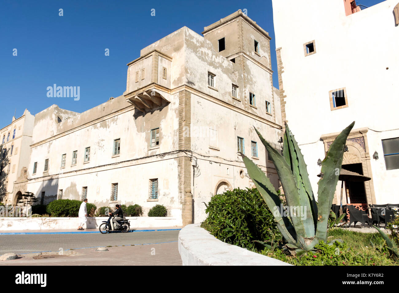 Old buildings of the medina at sunset. Essaouira, Marrakech-Safi ...