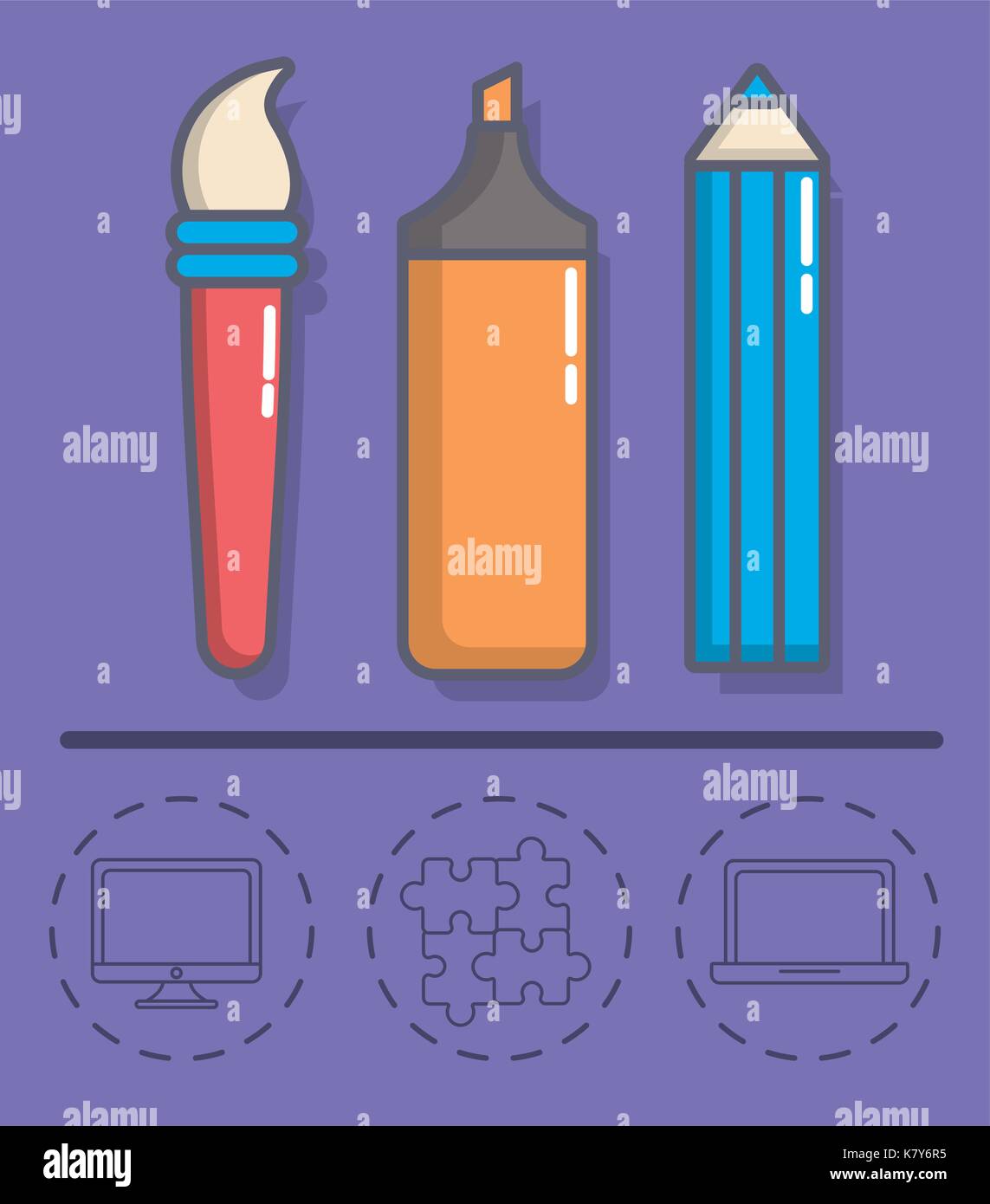 creativity process design Stock Vector Image & Art - Alamy