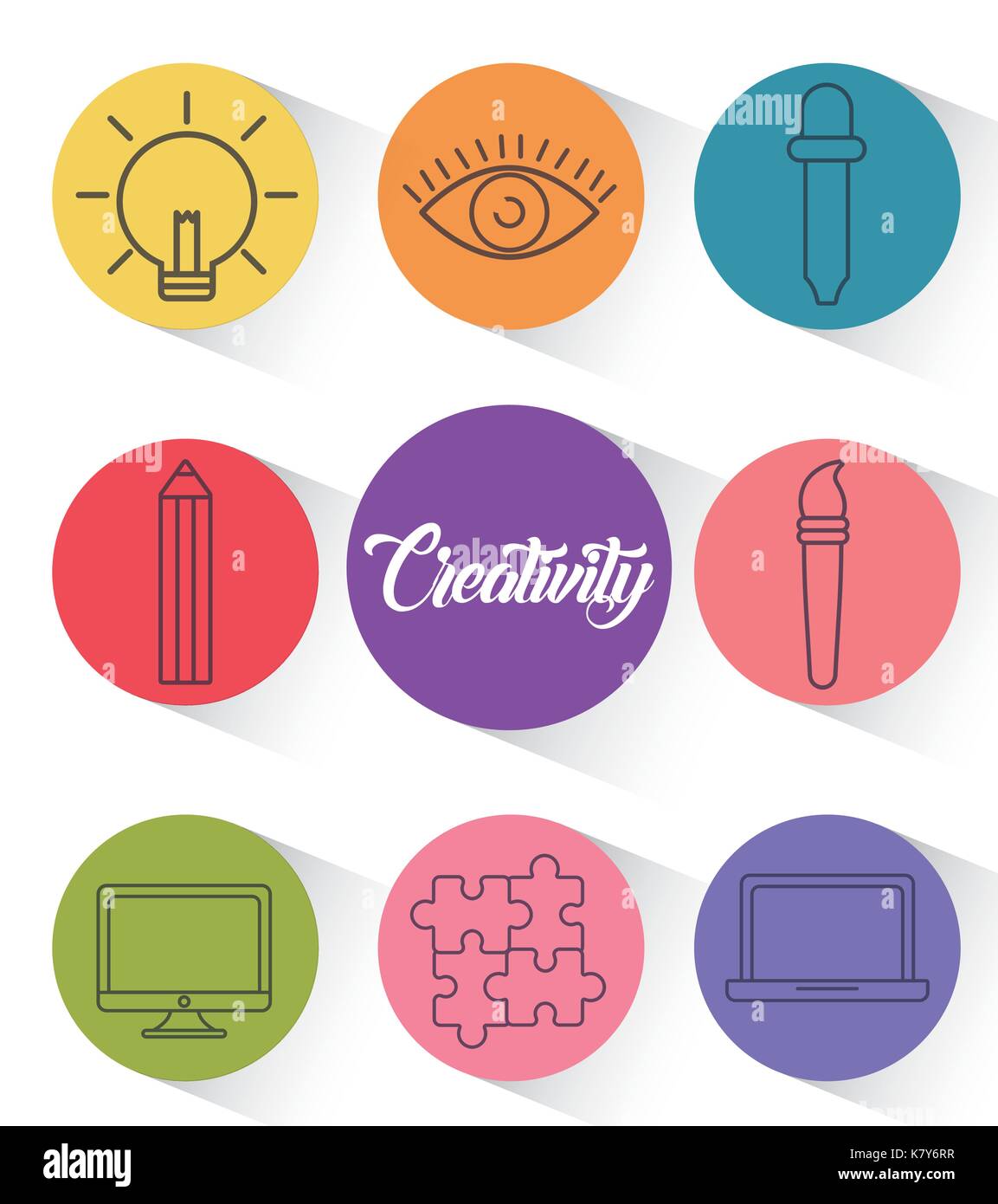 creativity process design Stock Vector Image & Art - Alamy