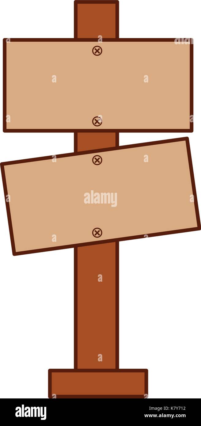 wooden blank warning sign board Stock Vector Image & Art - Alamy