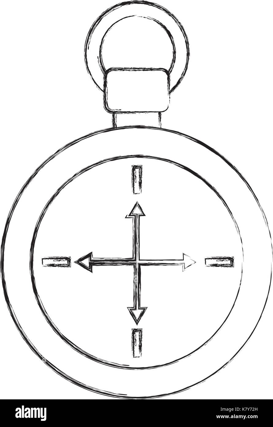 compass symbol of tourism adventure travel camping Stock Vector Image ...