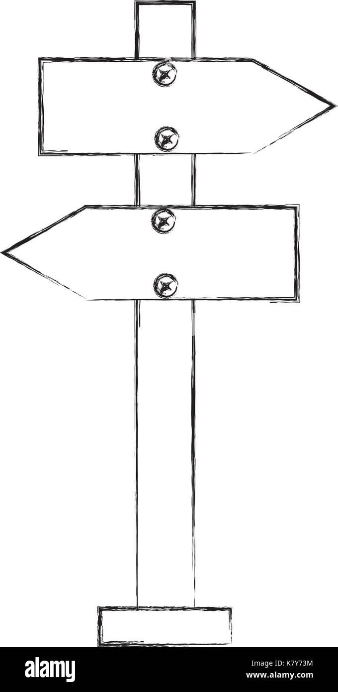 Blank old wooden direction Black and White Stock Photos & Images - Alamy