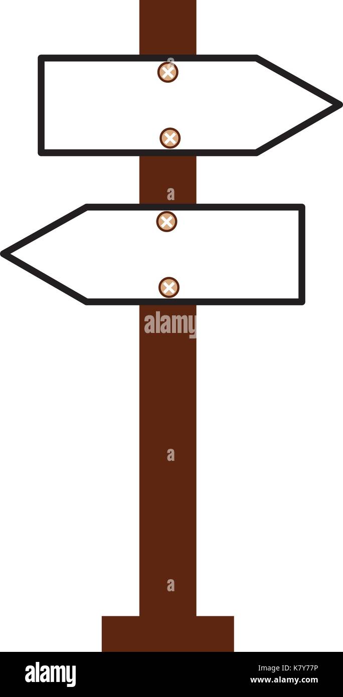 wooden blank warning sign board Stock Vector Image & Art - Alamy