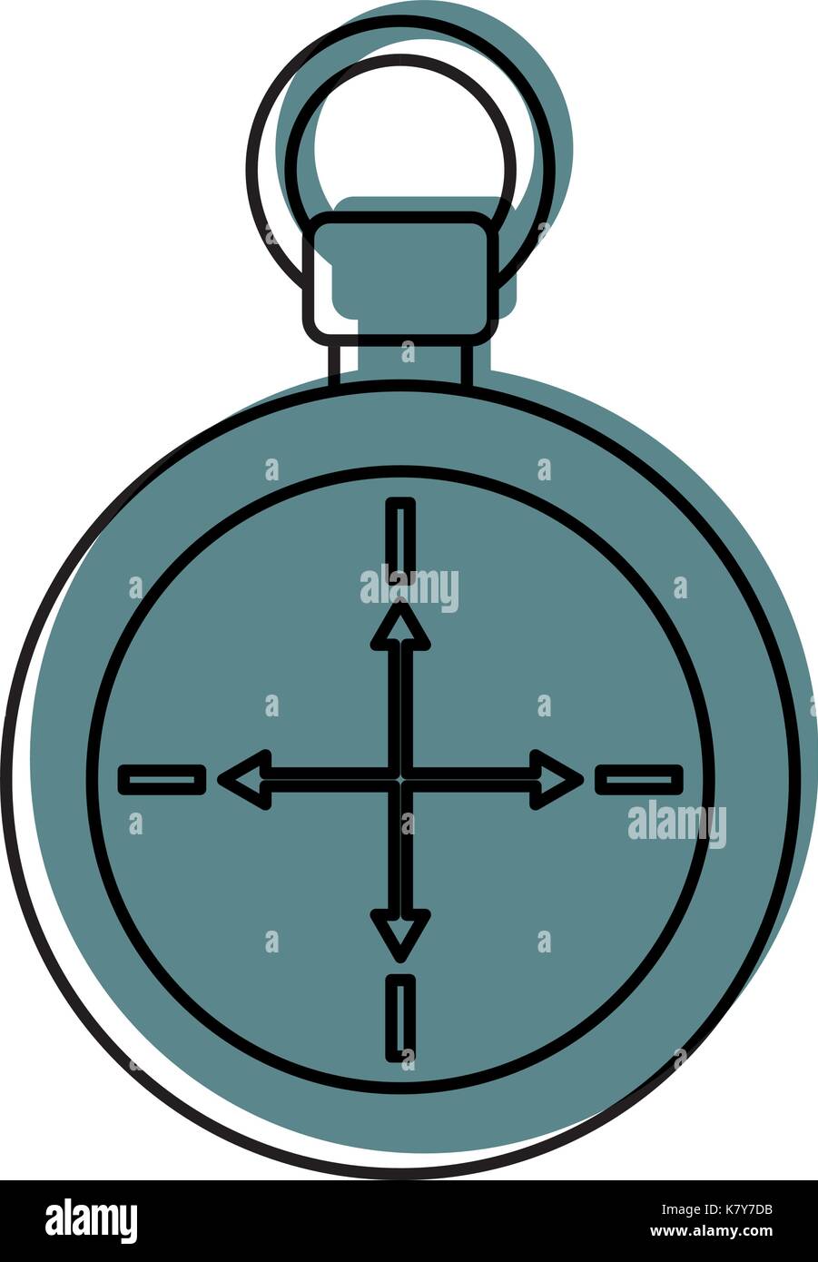 compass symbol of tourism adventure travel camping Stock Vector Image ...