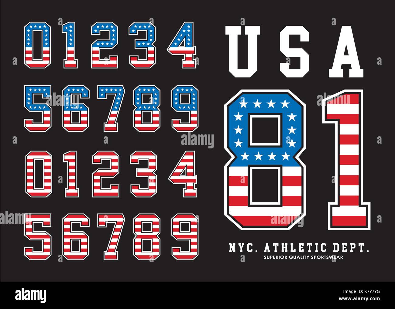 Usa american flag football Stock Vector Images - Alamy