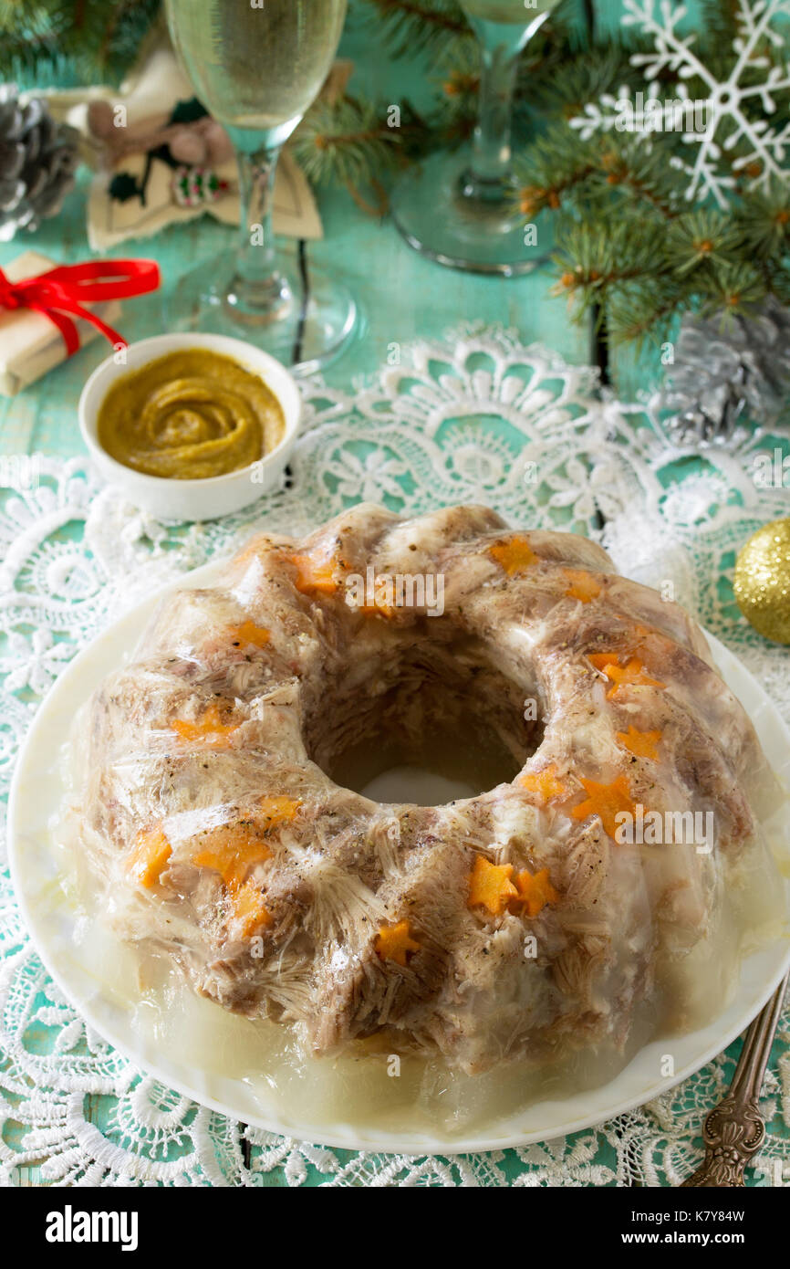 Beef tongue jelly hi-res stock photography and images - Alamy