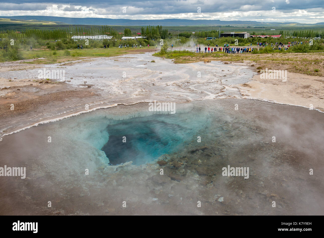 Iceland - Geysir hot spring area Stock Photo - Alamy