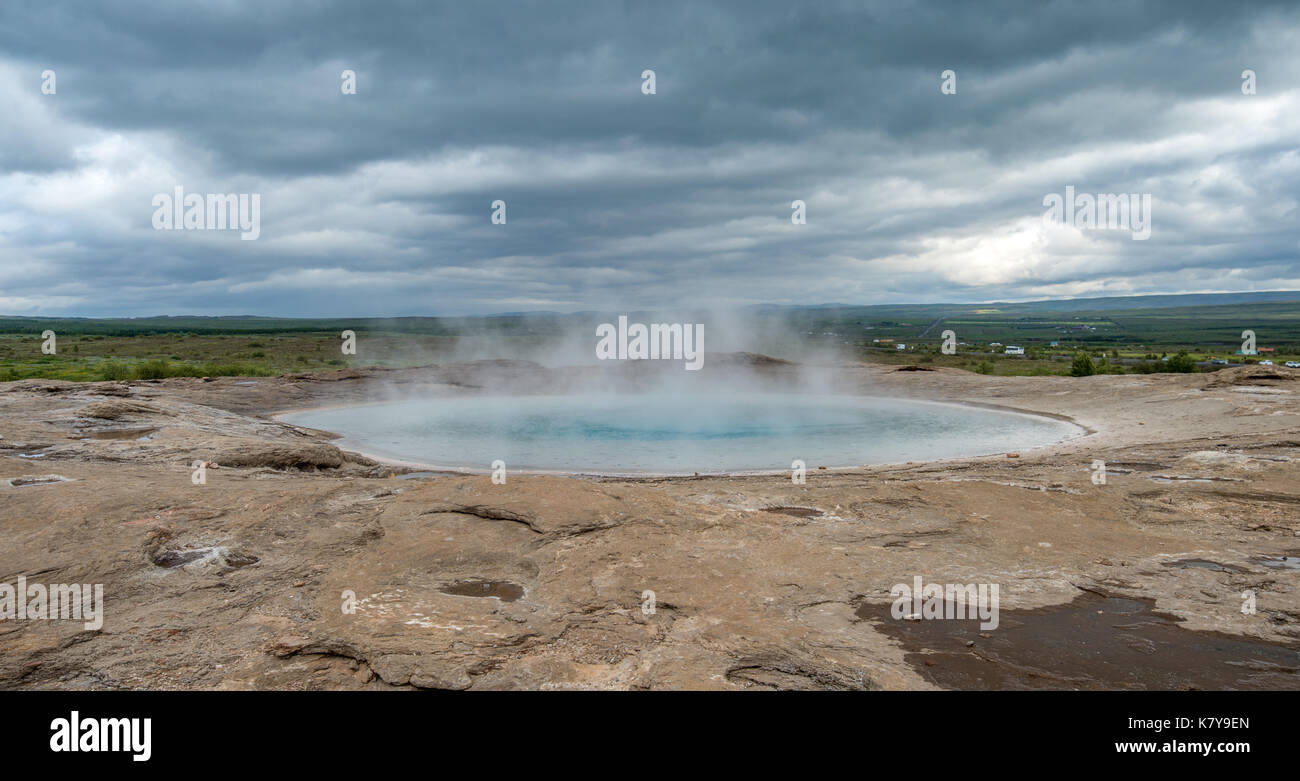 Iceland - Geysir hot spring area Stock Photo - Alamy