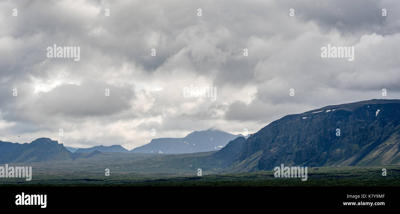 Iceland - Thingvellir, the rift valley that marks the crest of the Mid ...