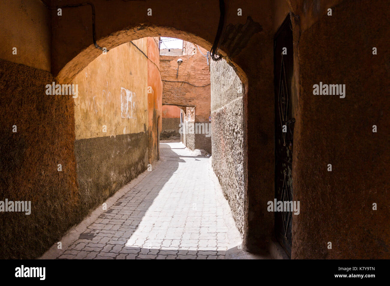 Colorful of street. Marrakech, Marrakech-Safi. Morocco Stock Photo - Alamy