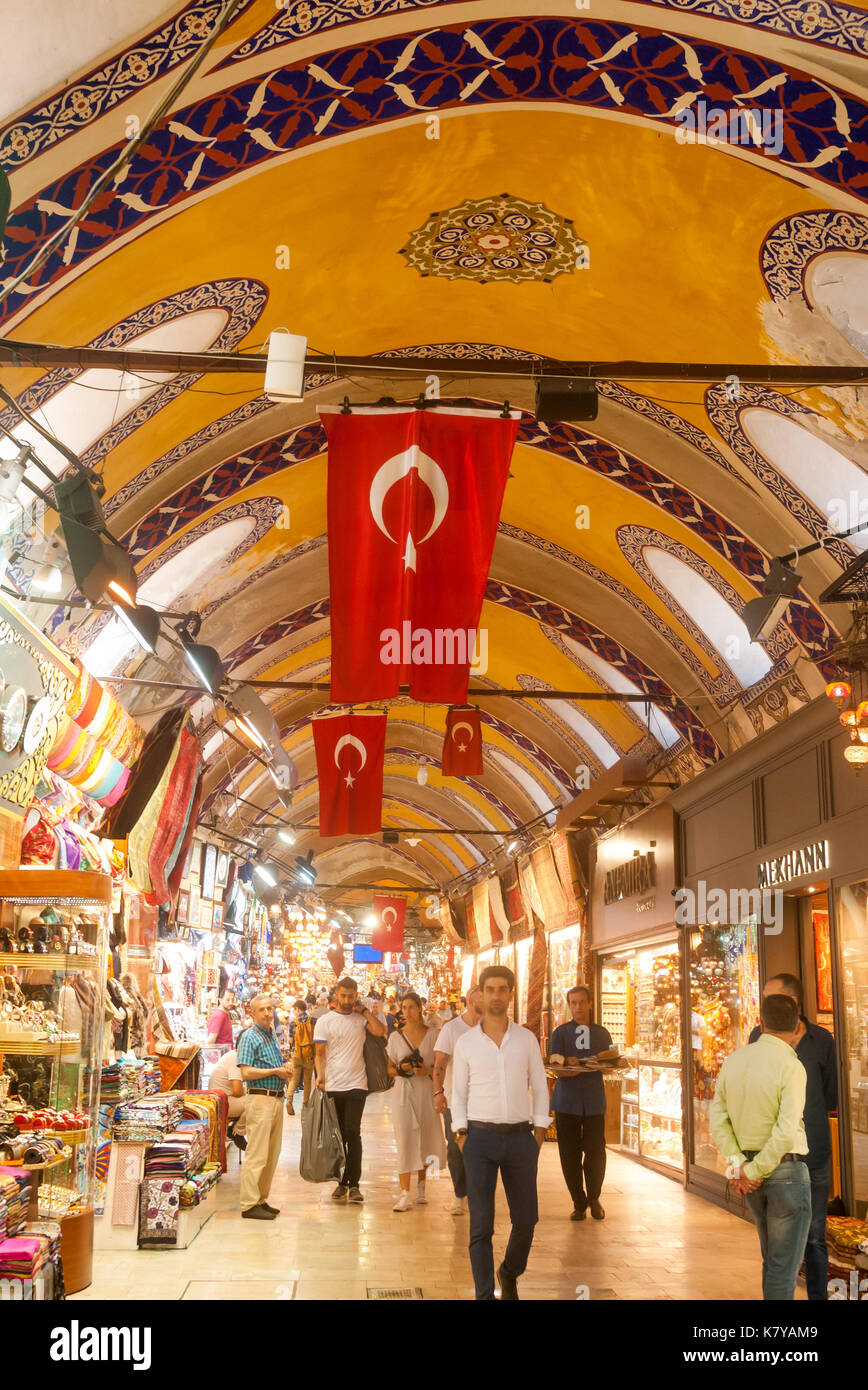 Istanbul, Turkey, 2017 - Grand Bazaar Kapali Carsi Stock Photo - Alamy