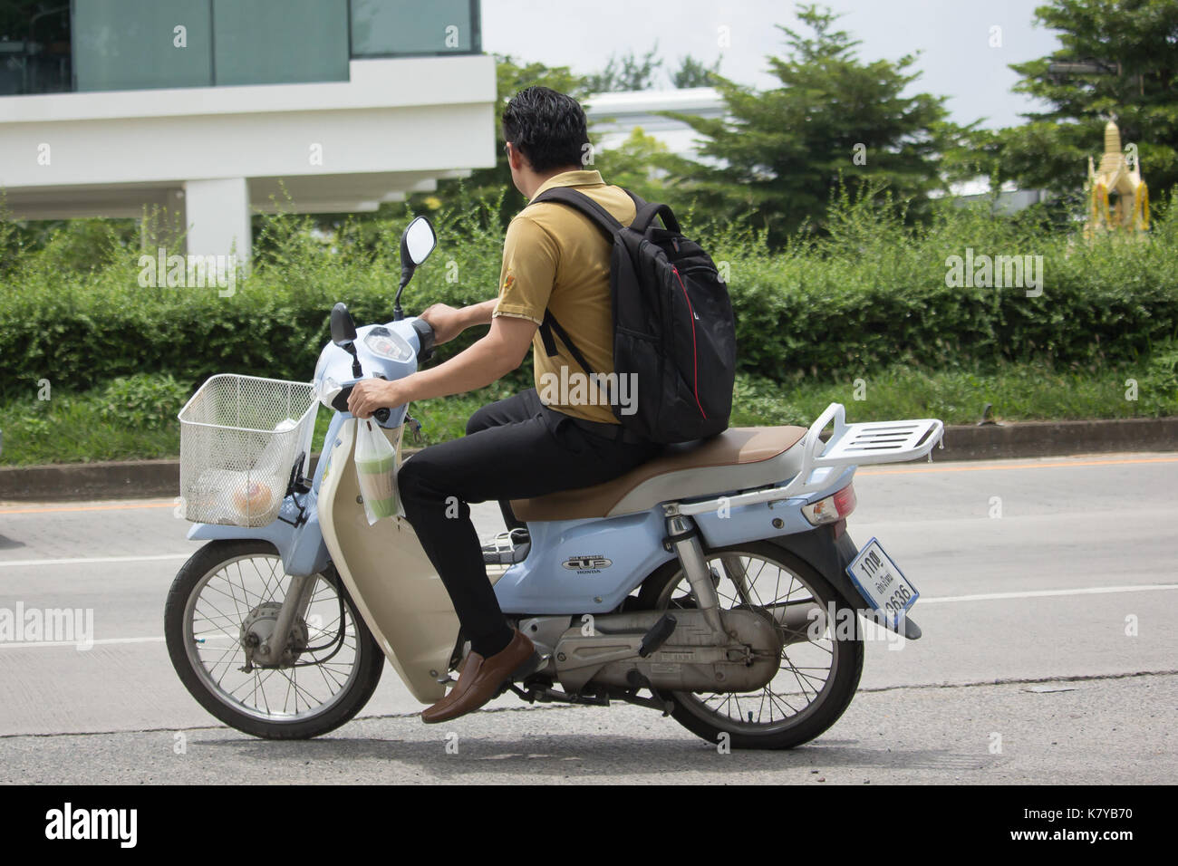 CHIANG MAI, THAILAND - AUGUST 29 2017: Private Honda Super Cub ...