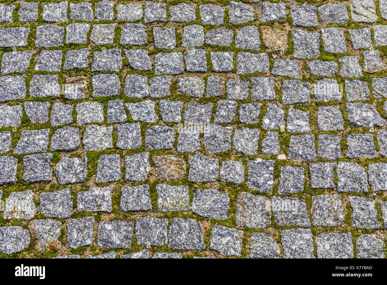 Abstract background of old cobblestone pavement texture with natural ...