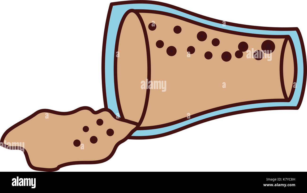 spilled glass cup cola drink bubbles Stock Vector Image & Art - Alamy