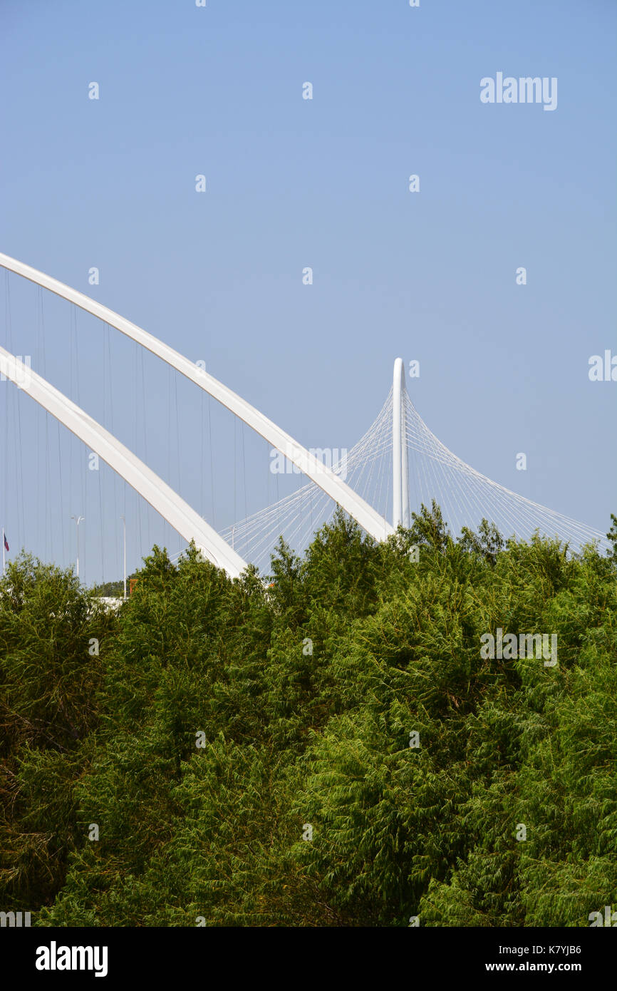 Santiago Calatrava has designed two signature bridges in Dallas, the ...