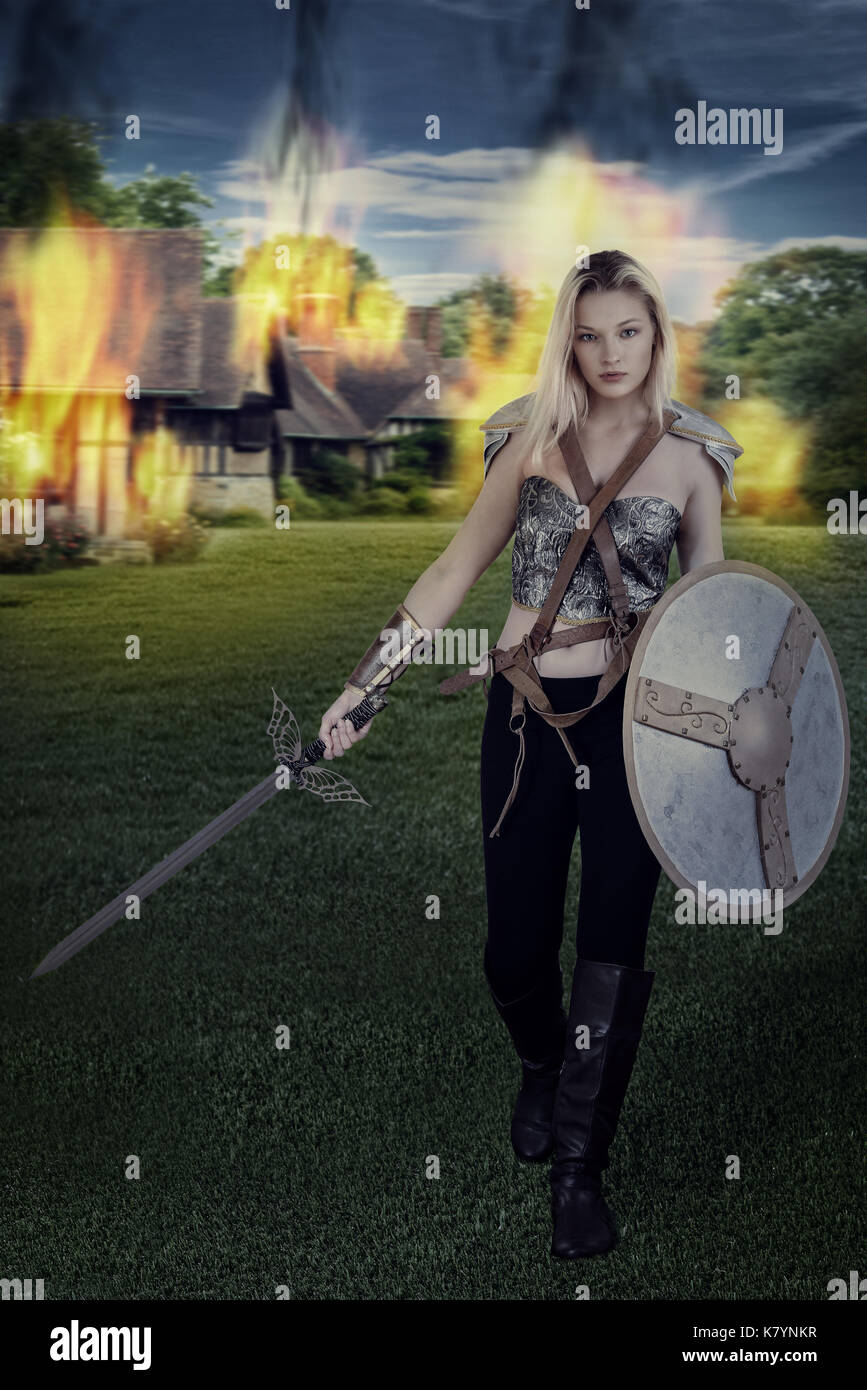 Angry medieval knight armor sword hi-res stock photography and images ...