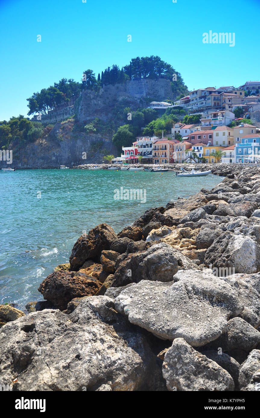 Coastline of Parga, Greece Stock Photo - Alamy