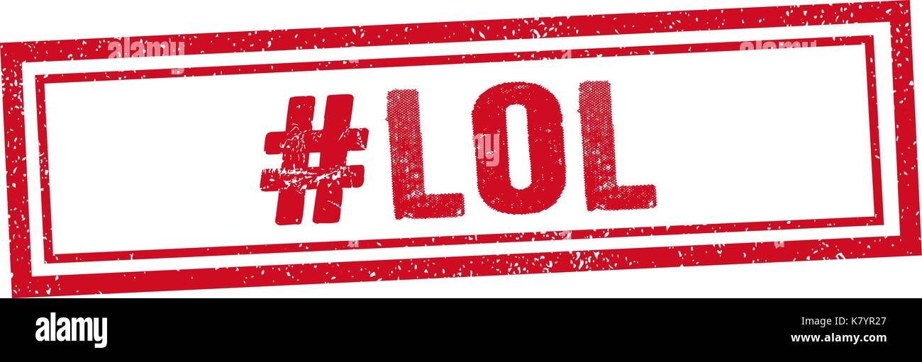 Isolated LOL red stamp seal text message on white background Stock ...