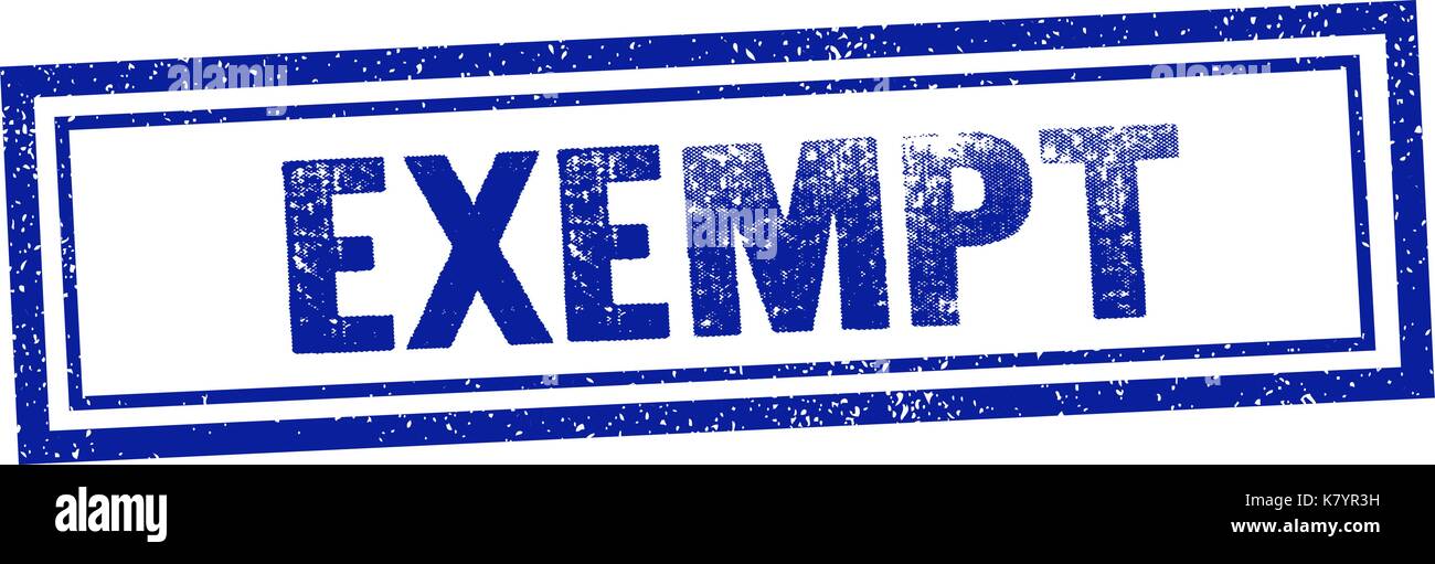 Exempt word Stock Vector Images - Alamy