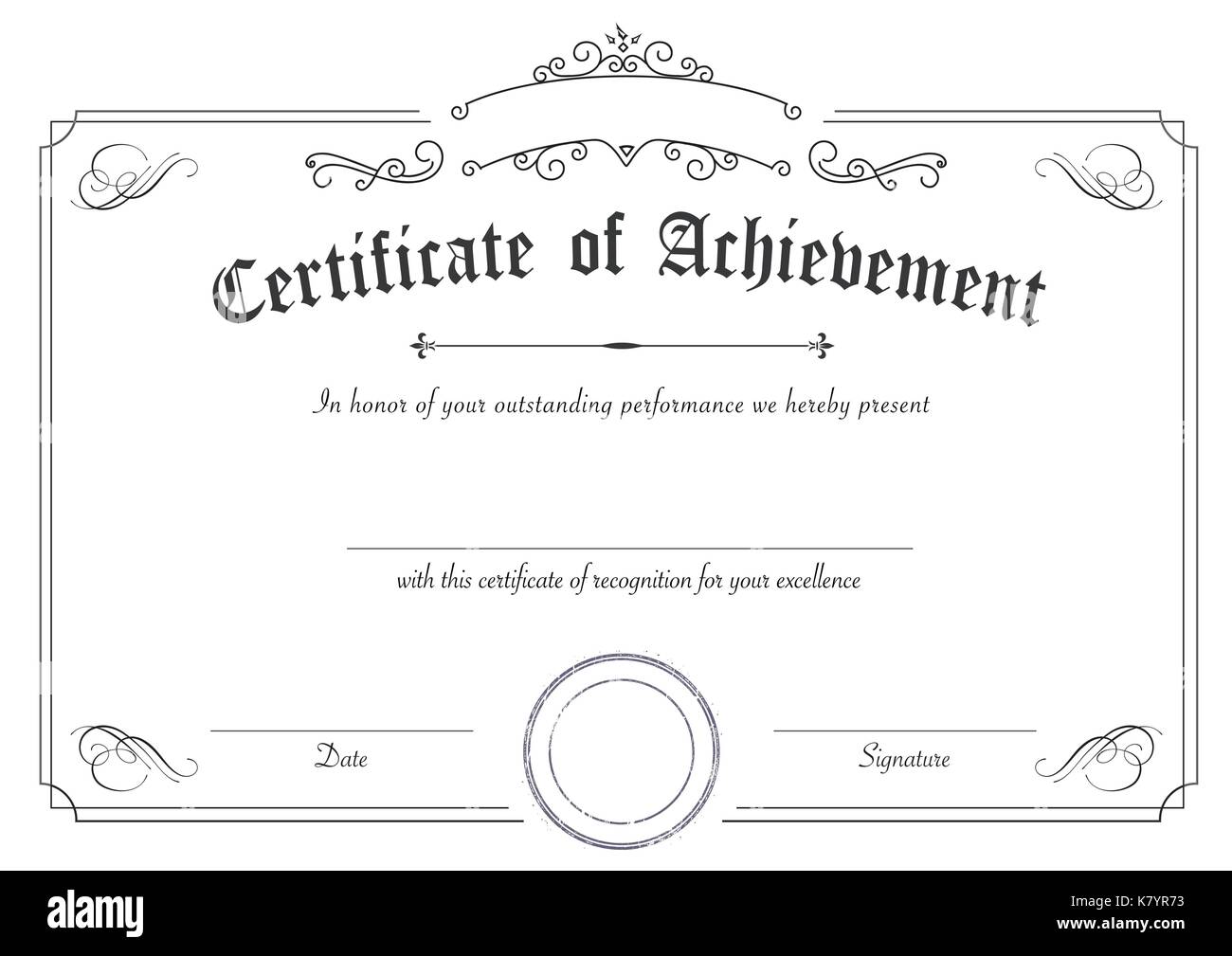 A3 international paper size - Classic and retro certificate of ...