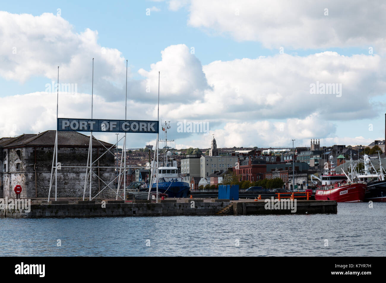 September 17th, 2017, Cork, Ireland - Port of Cork, the main port ...