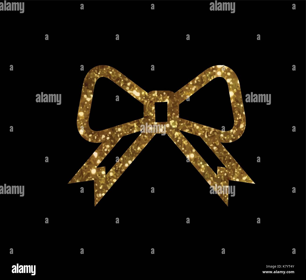 Gold ribbon vector Stock Vector Images - Alamy