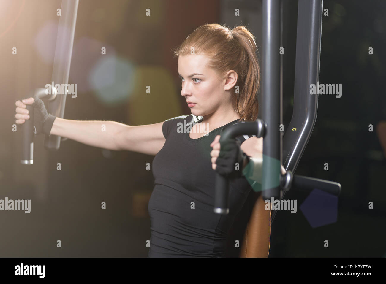 Strong arm woman hi-res stock photography and images - Alamy