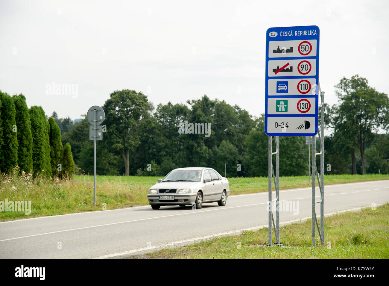 Former Polish Czech border checkpoint Boboszow-Dolni Lipka in Dolni ...