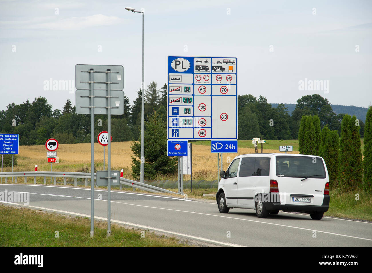 Border Sign In Poland High Resolution Stock Photography and Images - Alamy