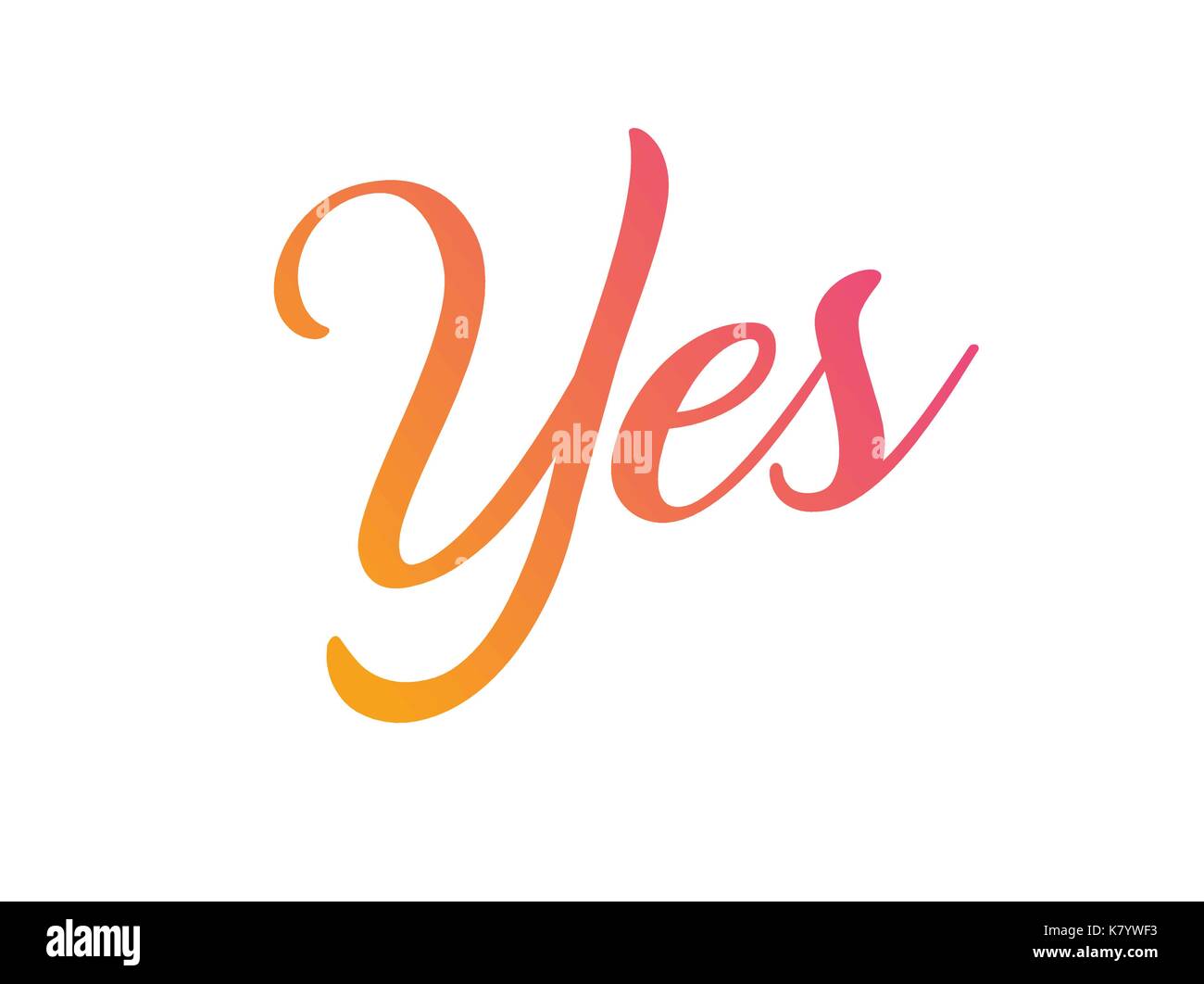 Yes vector vectors hi-res stock photography and images - Alamy