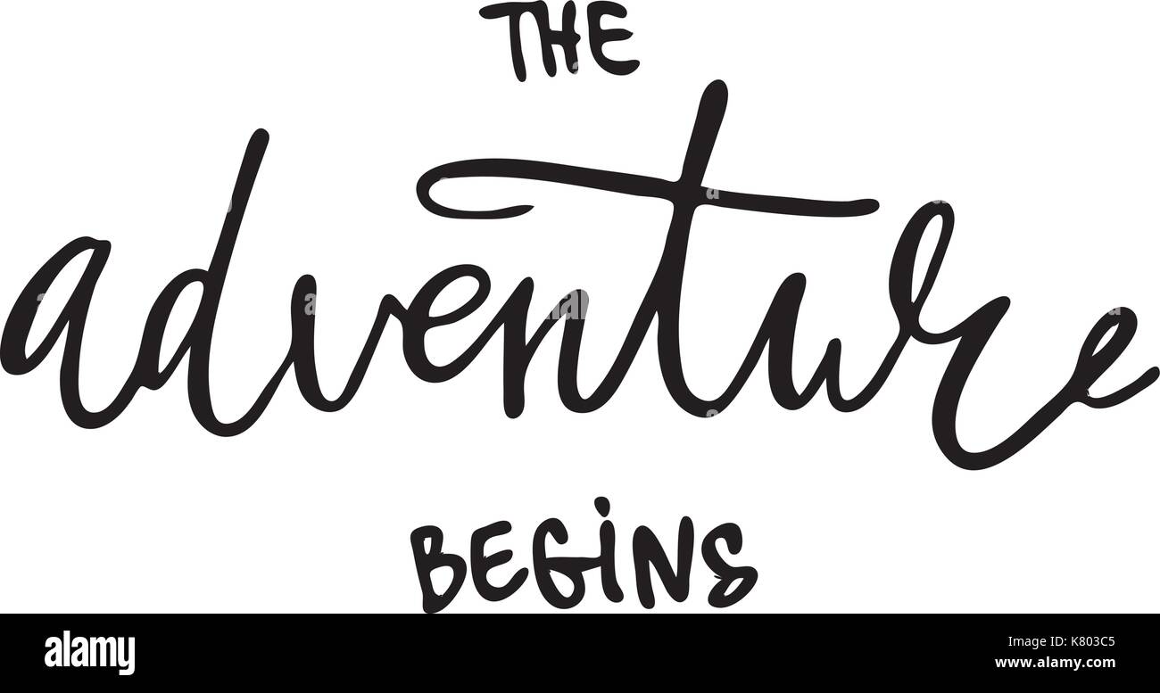 Isolated on white background. Hand drawn lettering background Stock ...