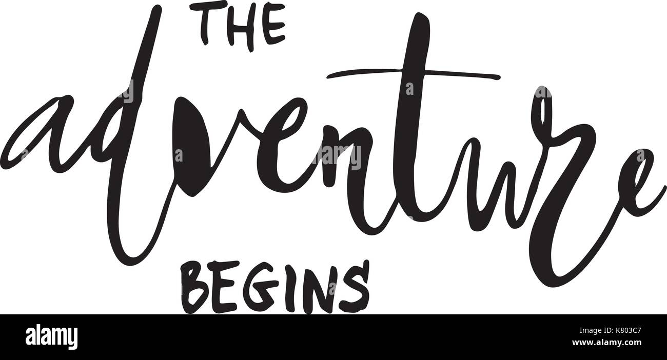 Isolated on white background. Hand drawn lettering background Stock ...