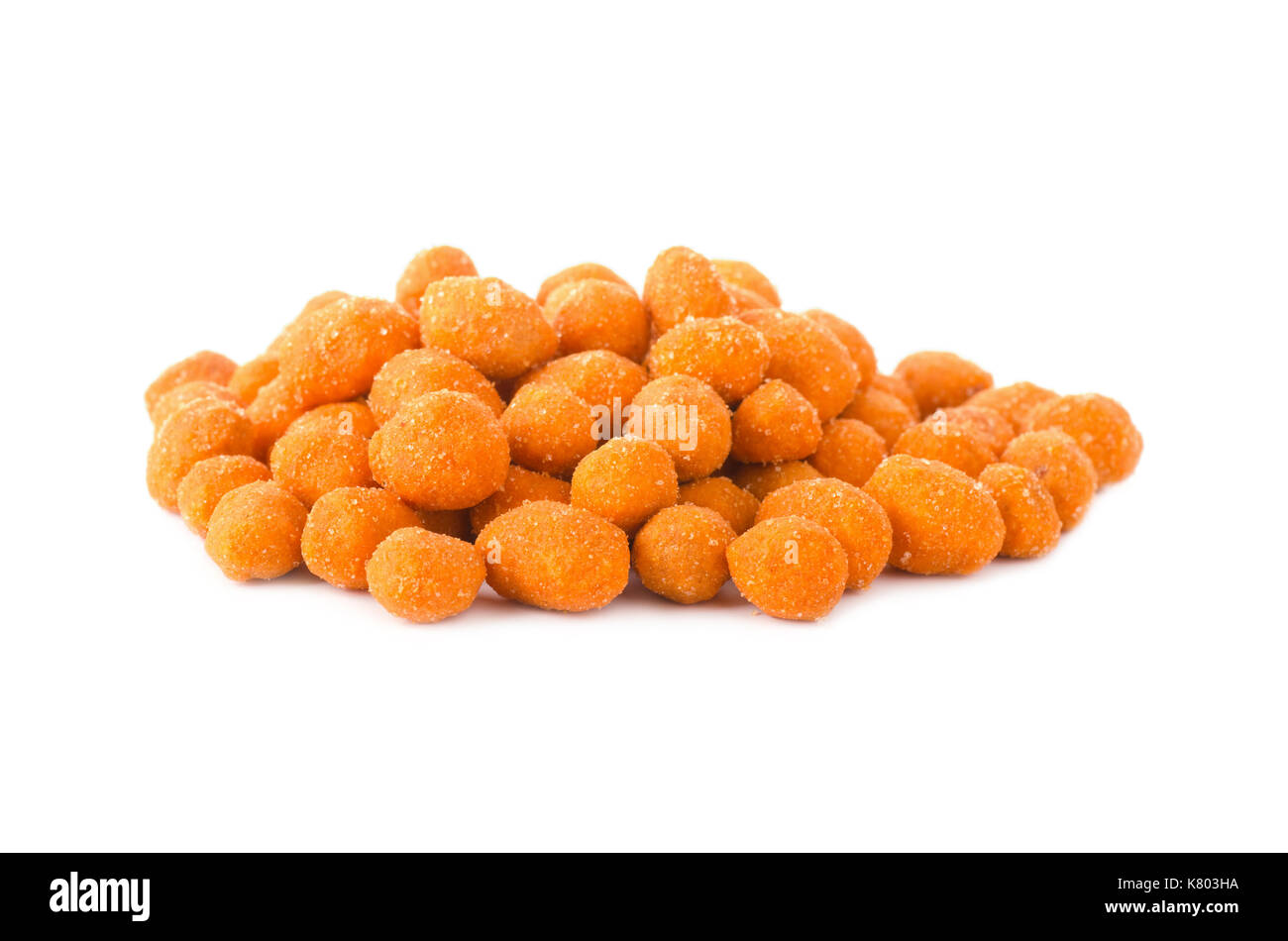 Crispy chilli peanuts snacks isolated on a white bakcground Stock Photo ...