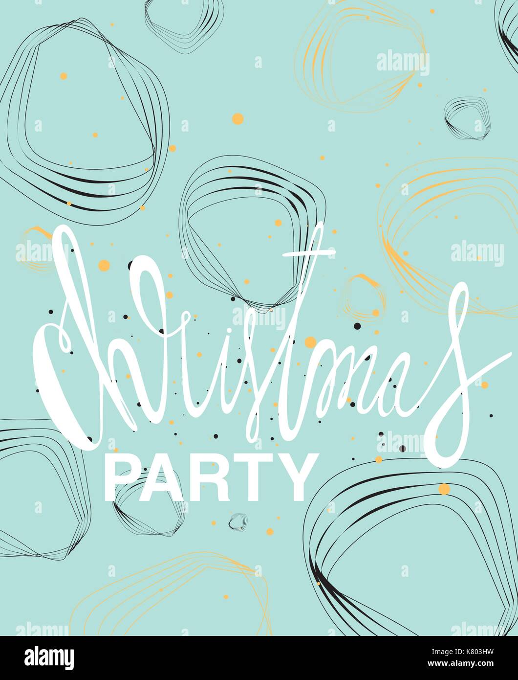Christmas party - lettering Stock Vector Image & Art - Alamy
