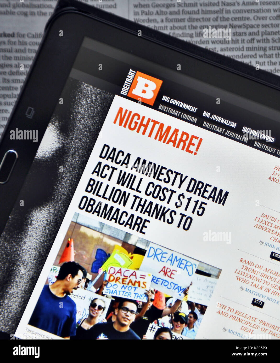 Breitbart hi-res stock photography and images - Alamy
