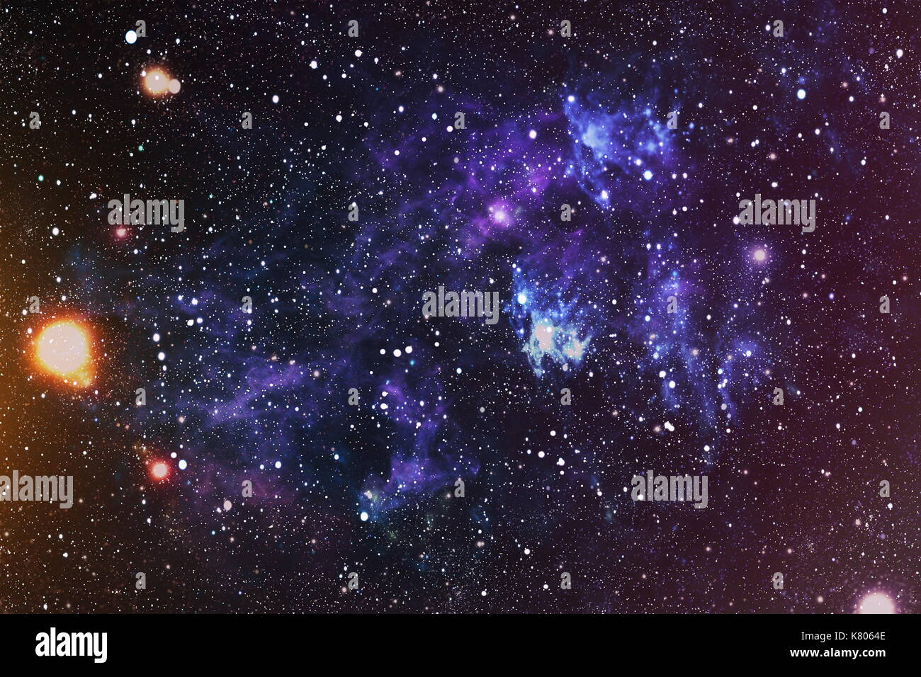 Deep space. High definition star field background . Starry outer space ...