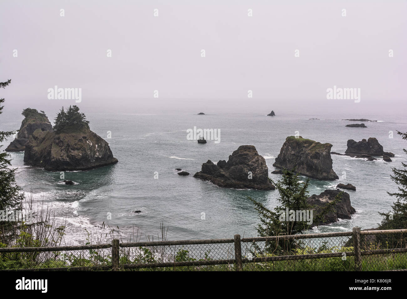 The coast along Samuel H Boardman State Park in Oregon Stock Photo - Alamy