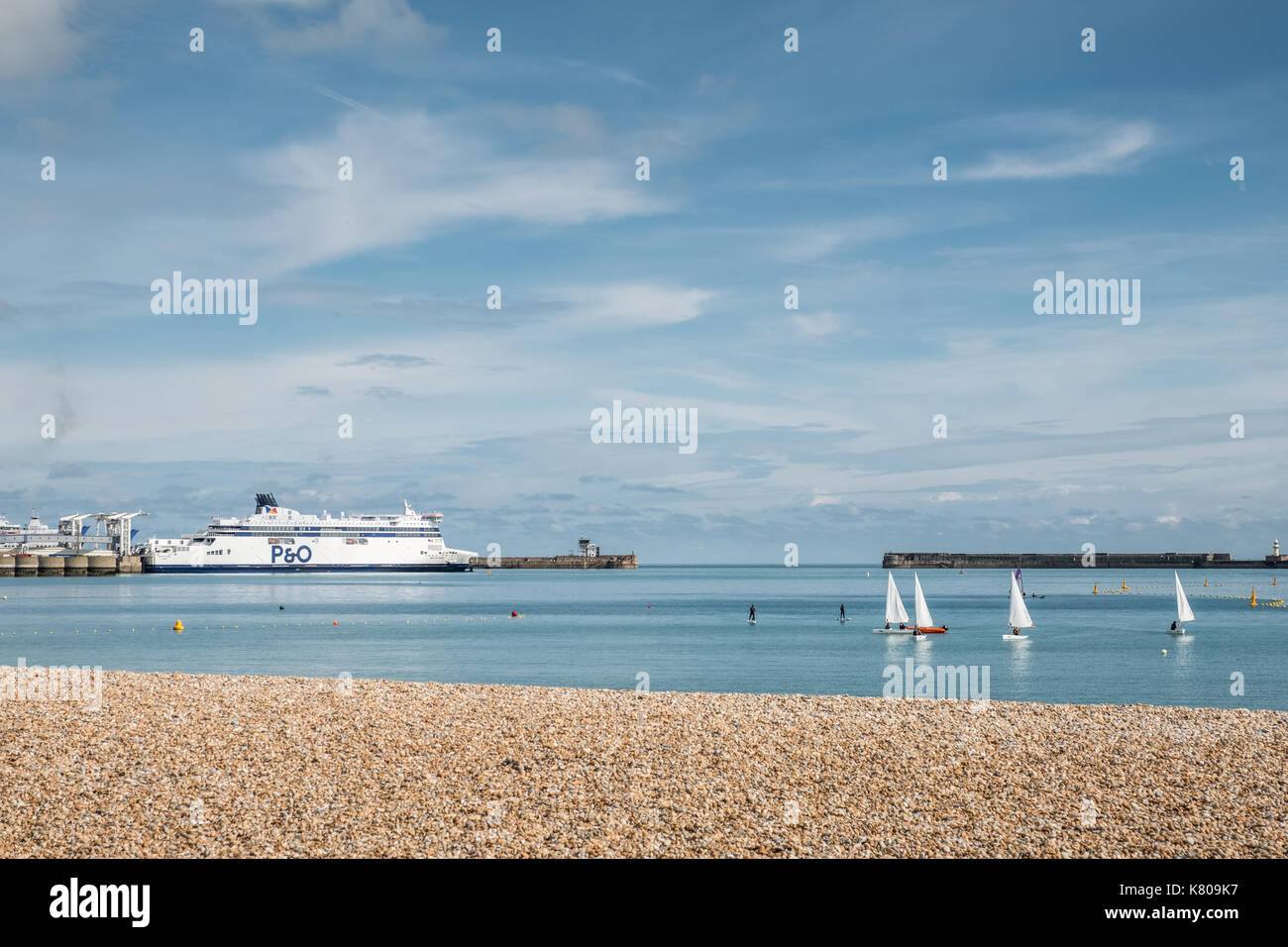 The Port & Harbour Dover Kent UK Stock Photo - Alamy