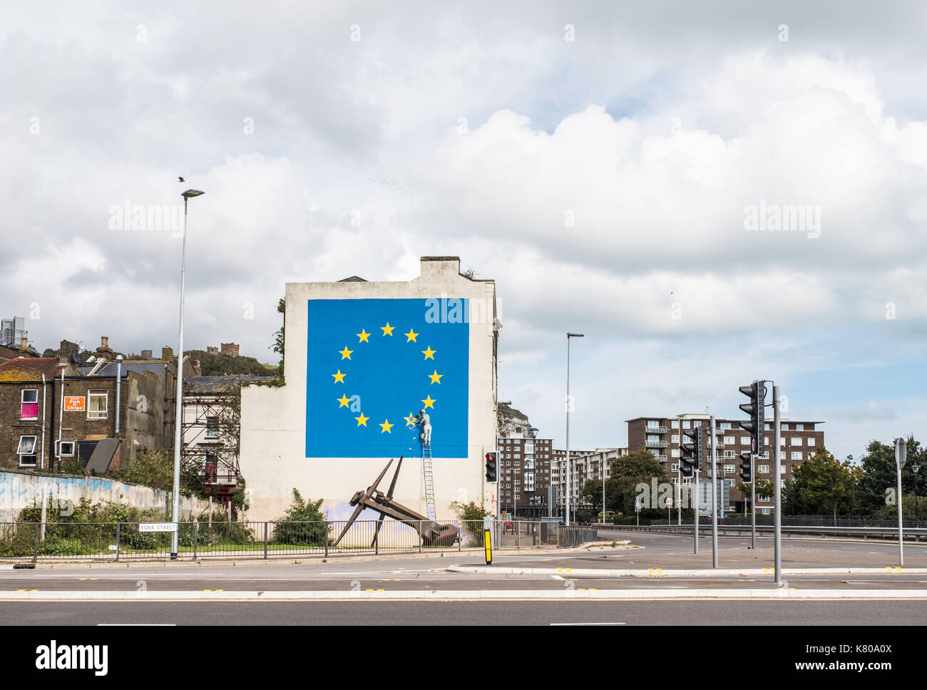 The Banksy Mural Dover Kent UK Stock Photo - Alamy