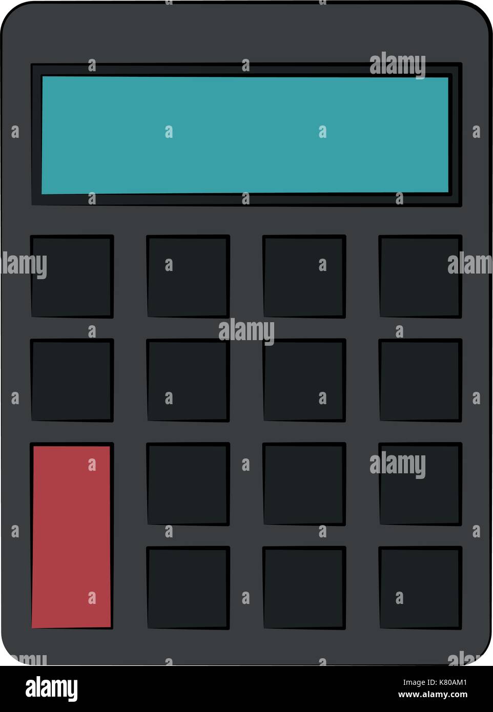 calculator with blank keys icon image Stock Vector Image & Art - Alamy