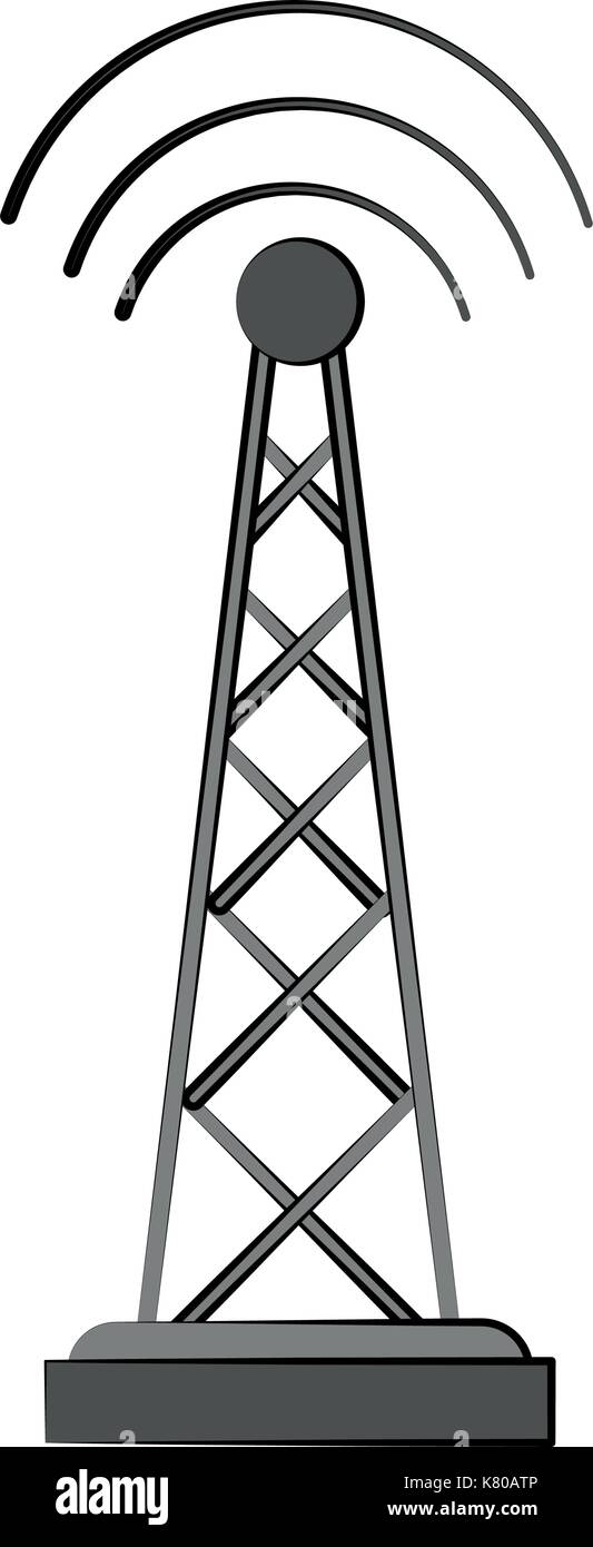Telecommunications mast Stock Vector Images - Alamy