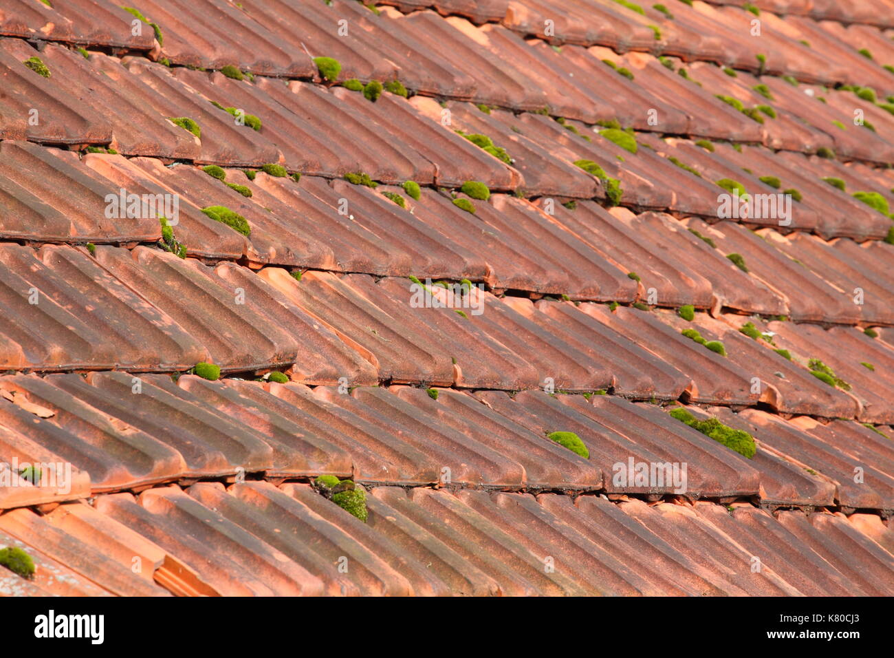 old red brick stones of a roof Stock Photo - Alamy
